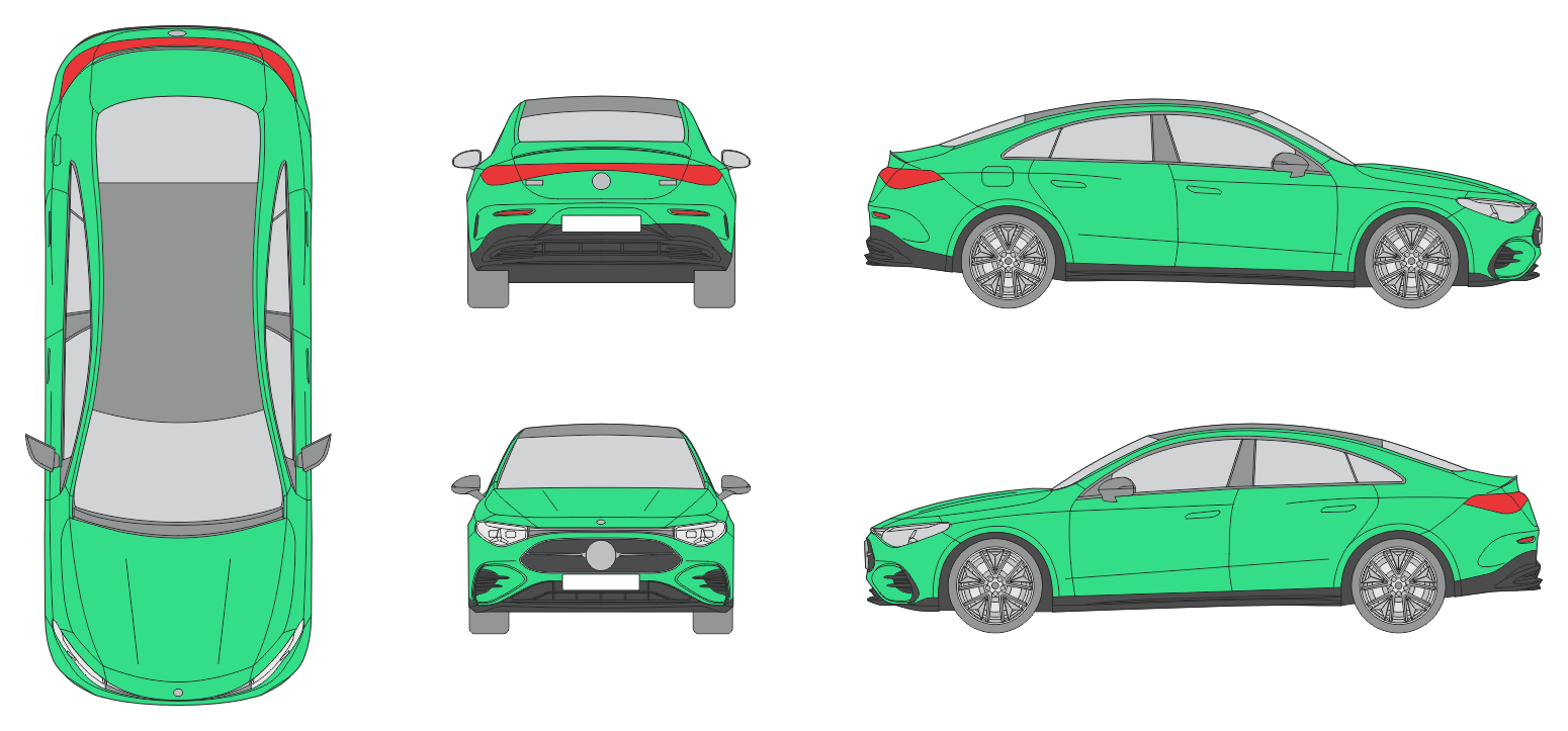 Mercedes Benz CLA EQ 2025 - Vehicle Templates Unleashed