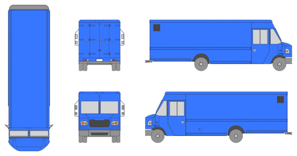 Morgan Olson Route Star 2023 Extra Long - Vehicle Templates Unleashed