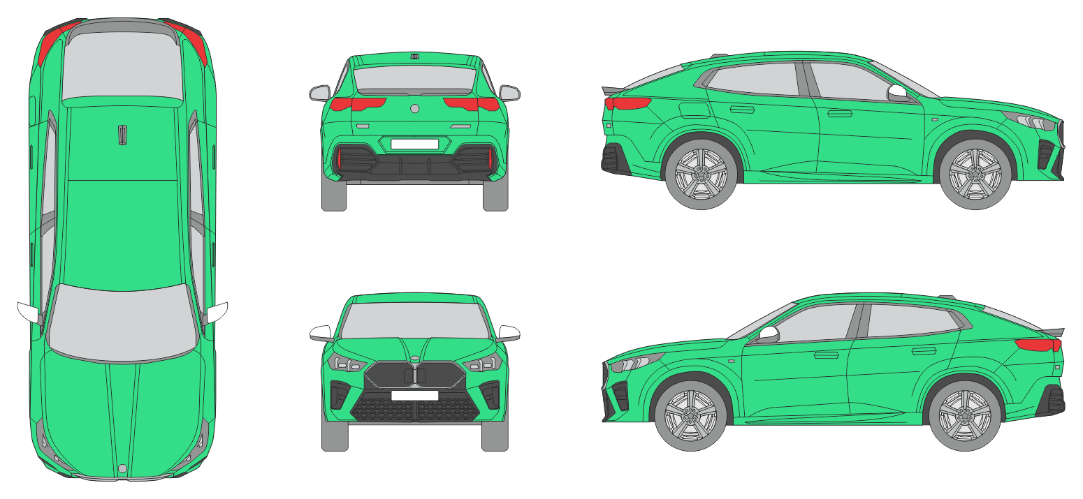 BMW IX2 2024 - Vehicle Templates Unleashed