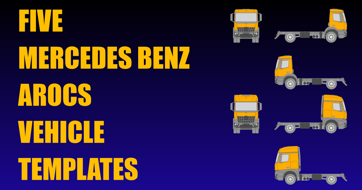 Five Mercedes Benz Arocs Vehicle Templates Added - Vehicle Templates ...