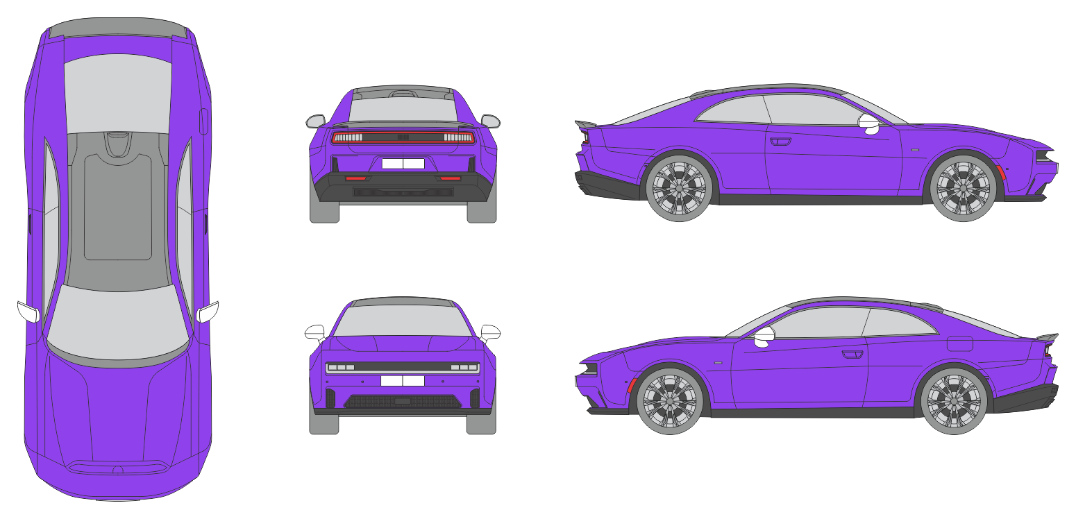 Dodge Charger 2024 - Vehicle Templates Unleashed