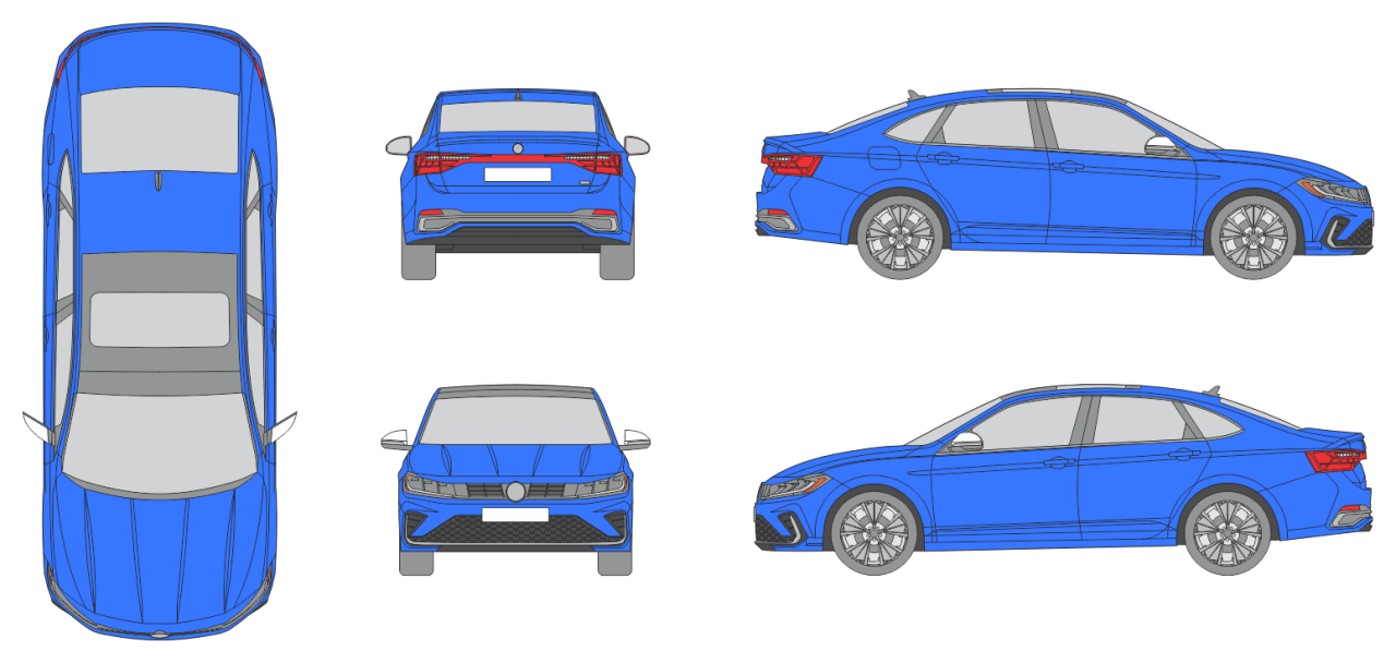 Volkswagen Jetta 2025 - Vehicle Templates Unleashed
