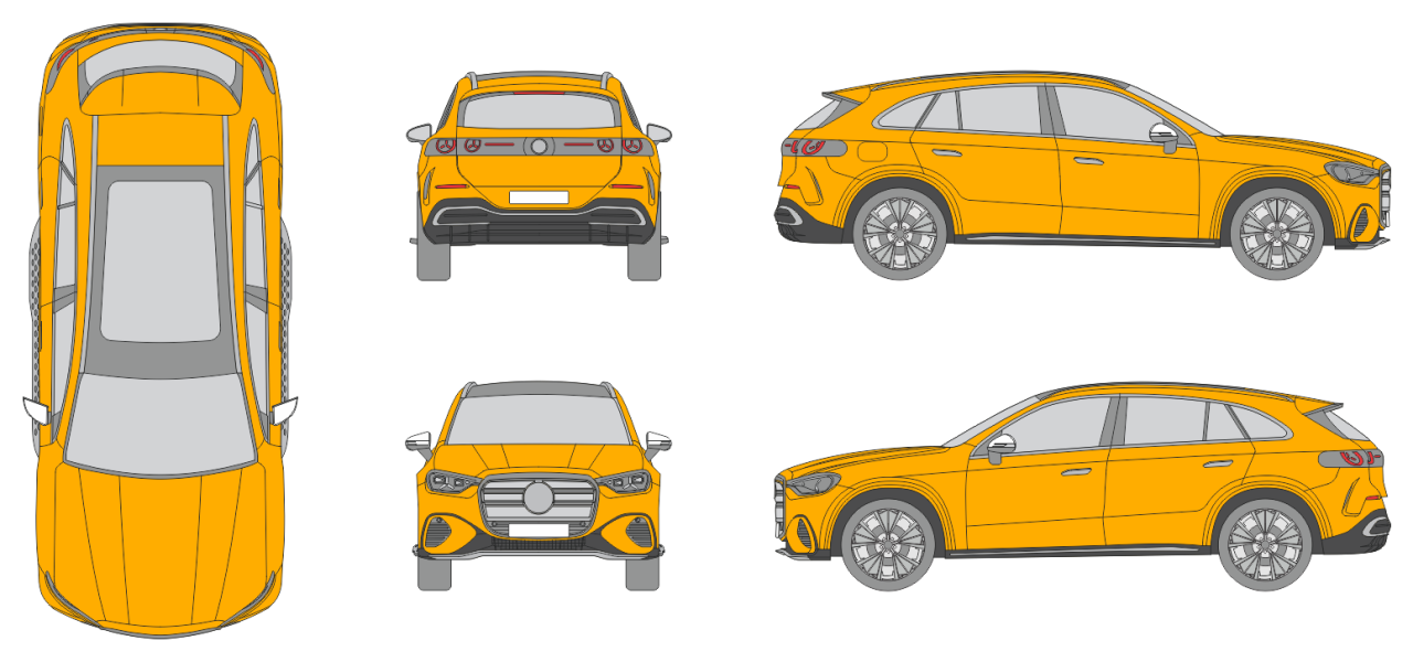 Mercedes Benz GLC EV 2025 - Vehicle Templates Unleashed
