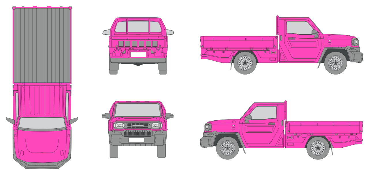 Toyota Tamaraw 2023 Short - Vehicle Templates Unleashed