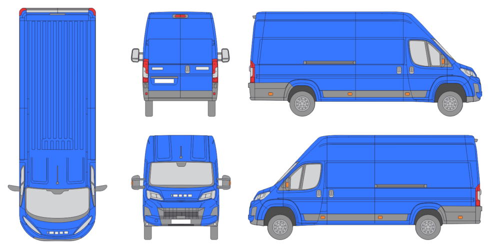 Iveco eSuper Jolly 2026 Long High Rear Swing Doors Window - Vehicle ...