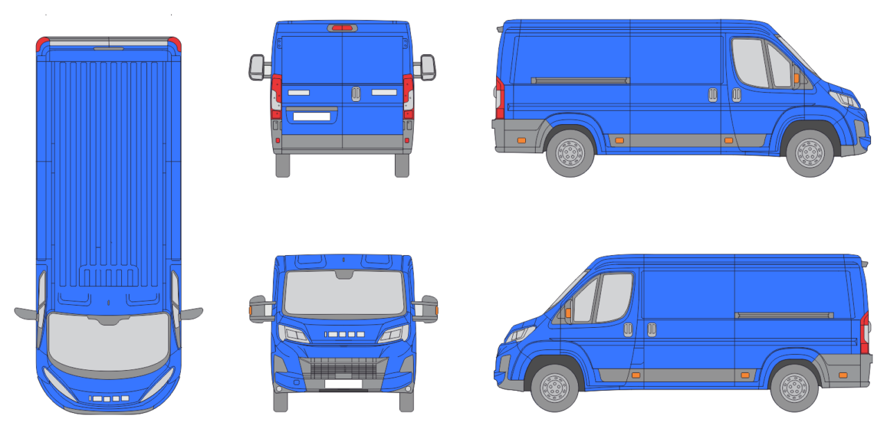 Iveco eSuper Jolly 2026 Short Rear Swing Doors Window - Vehicle ...