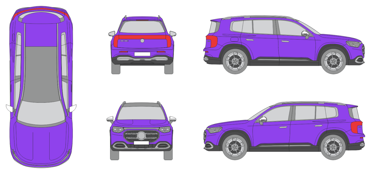 Mercedes Benz GLB EV 2025 - Vehicle Templates Unleashed