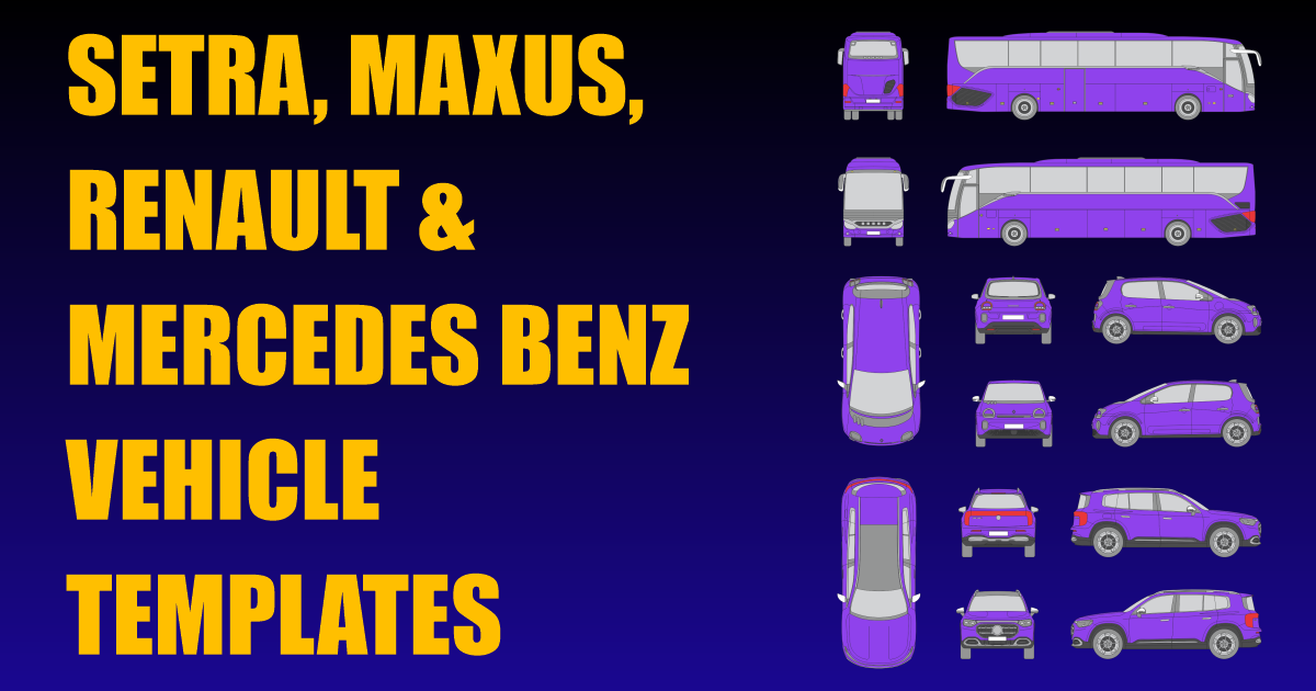 Setra, Maxus, Renault and Mercedes Benz Vehicle Templates Added ...