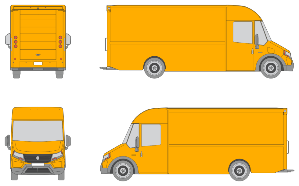 Shyft Group Blue Arc 800 16ft Body 2022 - Vehicle Templates Unleashed