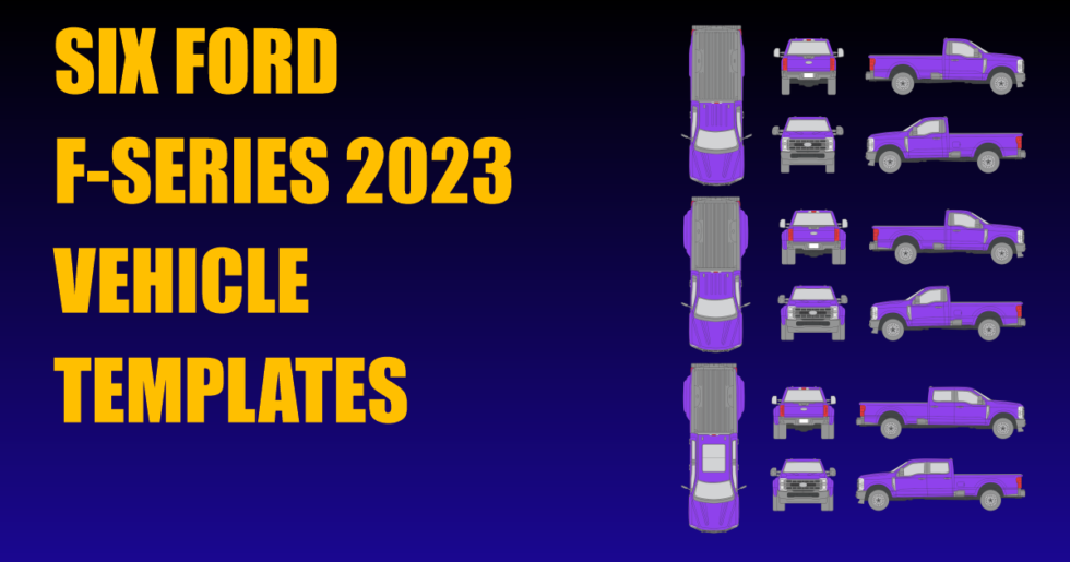 Six Ford F-Series 2023 Pickup Templates Added - Vehicle Templates Unleashed