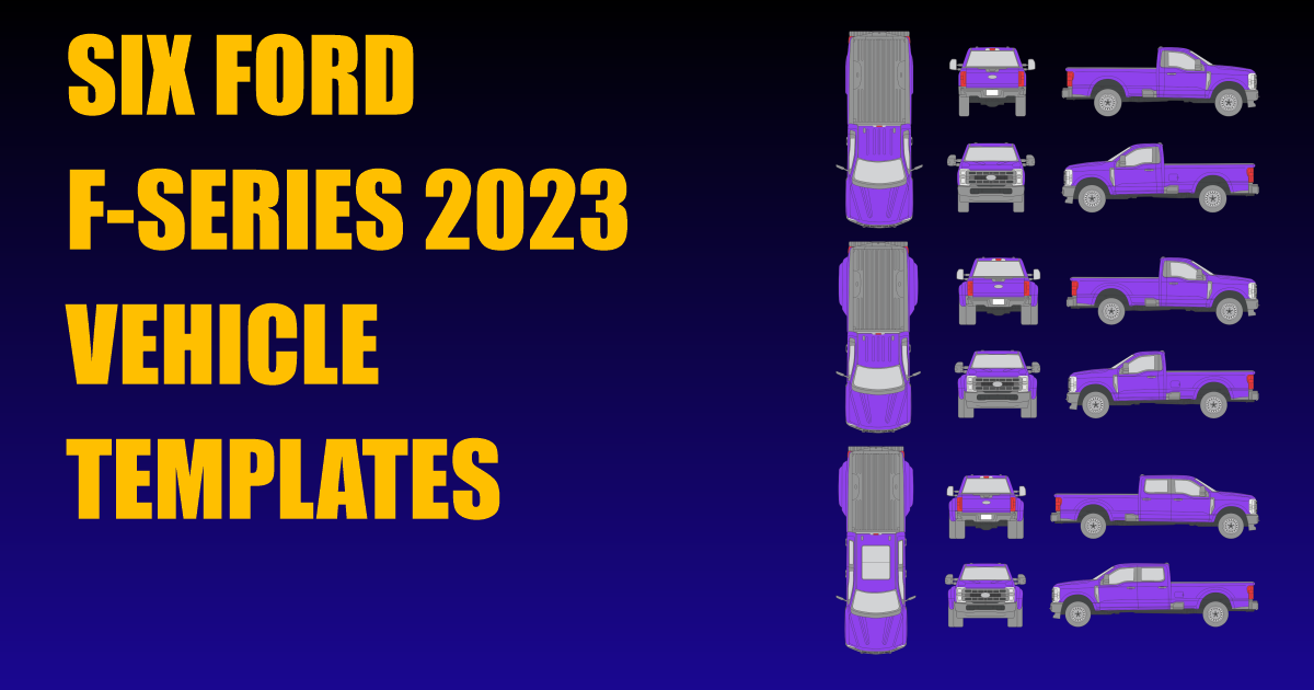 Six Ford F-Series 2023 Pickup Templates Added - Vehicle Templates Unleashed
